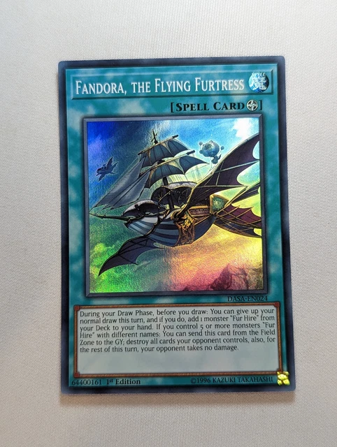 YUGIOH FANDORA, THE Flying Furtress DASA-EN024 Super Rare 1st Edition ...