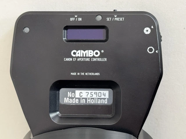 CAMBO CANON EF Aperture Controller . ACB-CA Lens Panel for Actus View ...