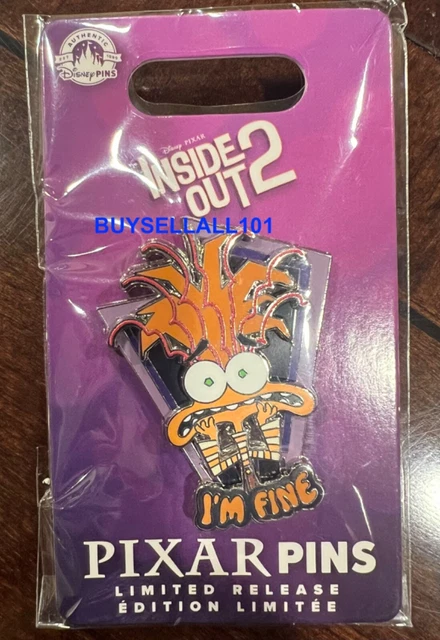 DISNEY 2024 INSIDE Out 2 Anxiety "I'm Fine" LR Pin £55.73 - PicClick UK