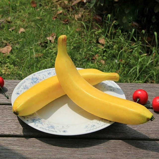 FAUSSES BANANES DÉCORATIVES écologiques parfaites pour écran de table ...