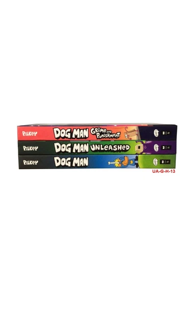 DOG MAN DAV pilkey 3 Books Set (A Tale, Unleashed & Grime and ...