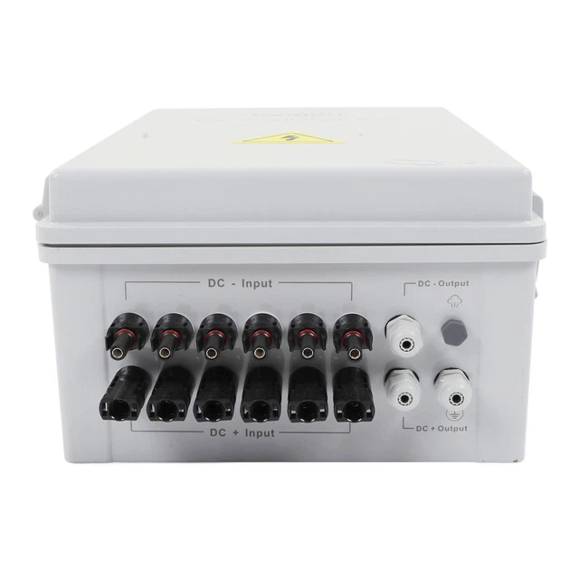 6 STRING PV Combiner Box Solar Combiner Box IP65 Waterproof Natural ...