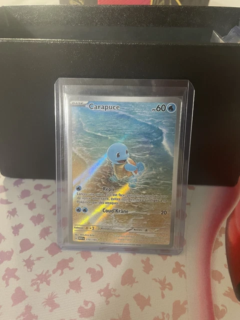 CARTE POKÉMON CARAPUCE Full Art SECRETE 170/165 EV3.5 151 FR EUR 50,00 ...
