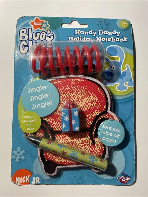 BLUES CLUES HANDY Dandy Notebook Thinking Chair Jingle’s Holiday Joe ...