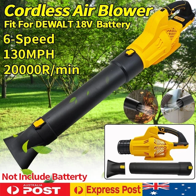CORDLESS TURBO LEAF Blower Variable 6-Speed Hand-held For Dewalt 18V ...