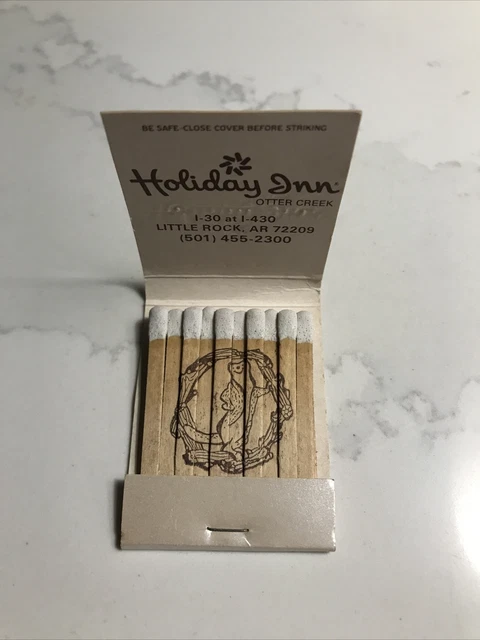 HOLIDAY INN OTTER Creek 20 Strike Matchbook Complete Match Little Rock ...