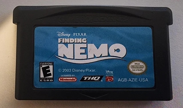 NINTENDO GAME BOY Advance Finding Nemo Disney Pixar GBA Fast Shipping ...