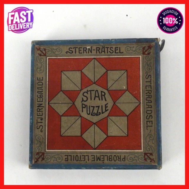 ANTIQUE VINTAGE GERMAN Star Puzzle, Stern-Ratsel Early 1900's, Missing ...