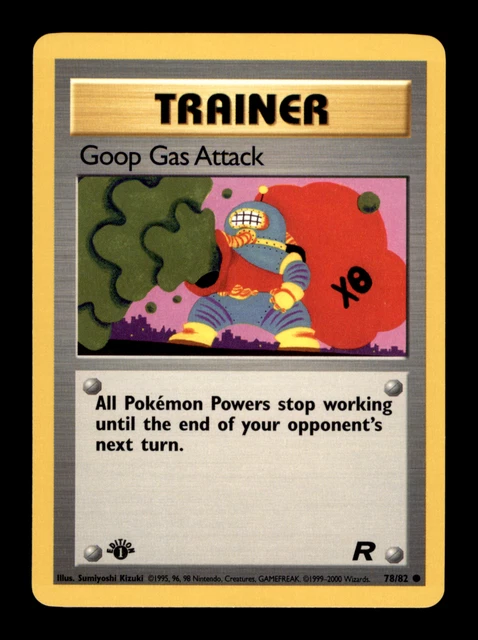 GOOP GAS ATTACK 78/82 - 1st Edition Team Rocket - Pokemon Trading Card ...