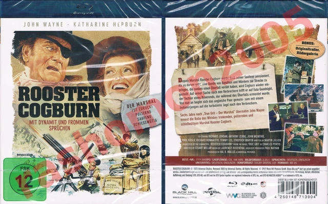BLU-RAY ROOSTER COGBURN John Wayne Katharine Hepburn Anthony Zerbe ...
