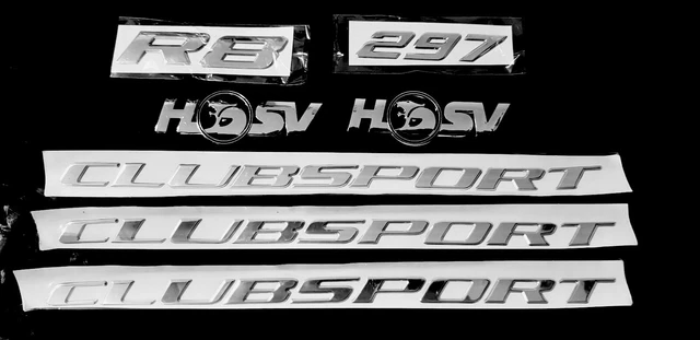 HSV CLUBSPORT VY - VZ side skirt commodore badge / R8 297 HSV badges ...