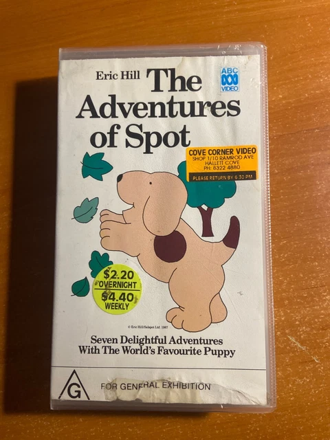 SPOT - THE Adventures of Spot - VHS [1991] Eric Hill $24.90 - PicClick AU