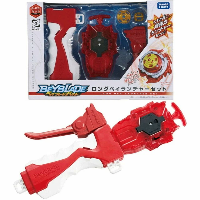 GENUINE TAKARA TOMY Beyblade Burst B-123 Long Bey Launcher Set Right ...