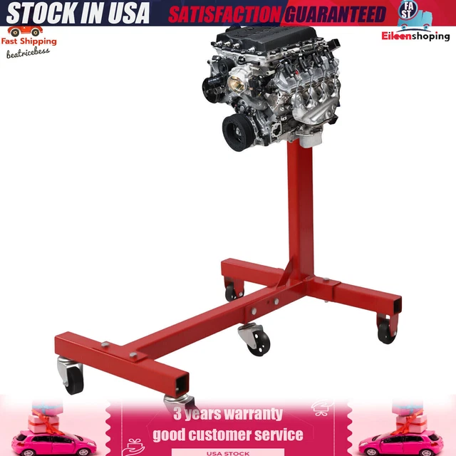 ROTATING ENGINE STAND 1250lbs Capacity Big Hoists Steel For Auto Repair ...