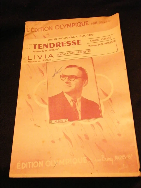 &PARTITION TENDRESSE ROSSETTI Livia Tessor Music Sheet" EUR 5,00 ...