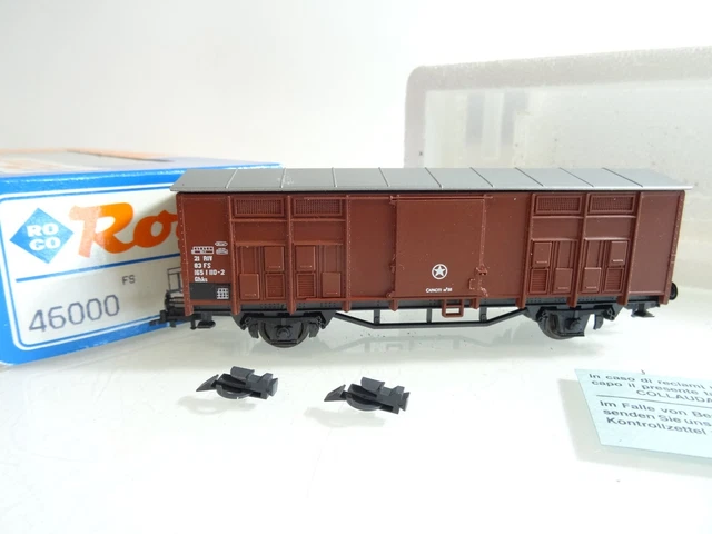 ROCO H0 46000 gedeckter Güterwagen der FS in OVP RR761 EUR 9,99 ...