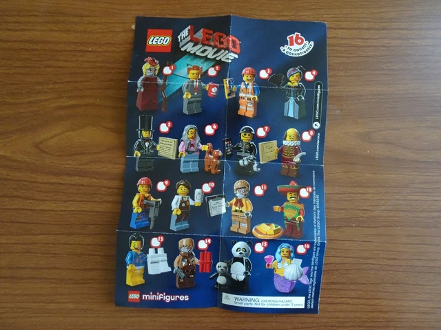 LEGO MINIFIGURES POSTER/CHECKLIST - Series 14 OR LEGO Movie - NO ...