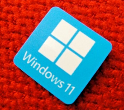 COMPATIBLE (WINDOWS 11) Sticker Logo Decal for PC - Sky Blue EUR 11,51 ...