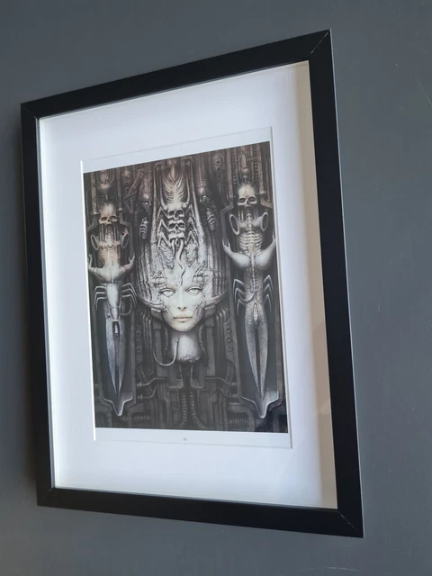 HR GIGER ALIEN Xenomorph Facehugger Necronomicon Bild Kunstdruck Poster ...