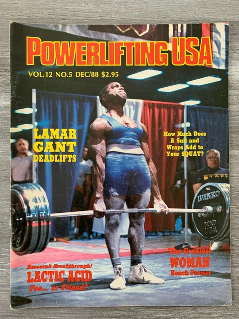 1988 DEC POWERLIFTING USA Magazine v.12 #5 VG 4.0 Lamar Gant Deadlifts ...