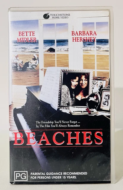 BEACHES VHS TAPE Bette Midler & Barbara Hershey 1988 Vintage $24.95 ...