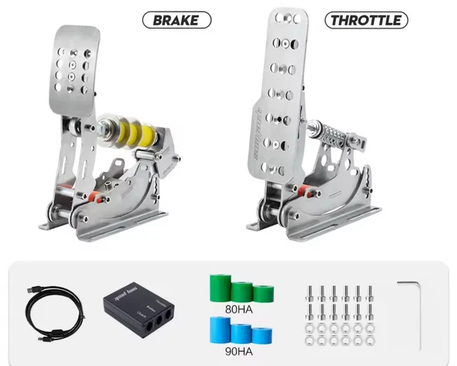 SIMJACK UT-P2 LOAD Cell Sim Racing Pedals Brake & Throttle PC Simulator ...