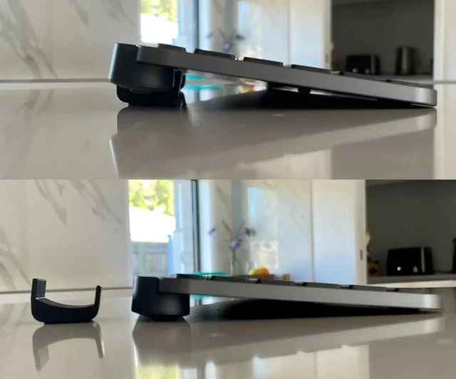 LOGITECH MX KEYS Riser Feet Ergonomic Wireless Logi Keyboard Stand Pair ...