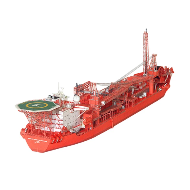 FPSO PRODUCTION TANKER 3D Paper Model Ship Kit Assemble Papercraft Toy ...