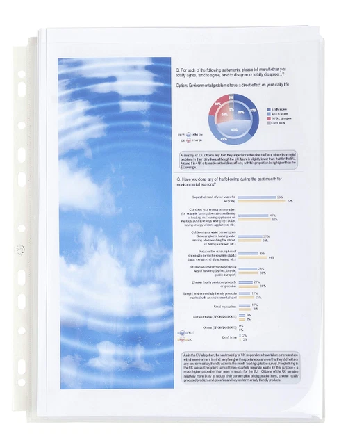 EXACOMPTA - REF 5507E - PP Expanding Punched Pockets - Suitable for ...