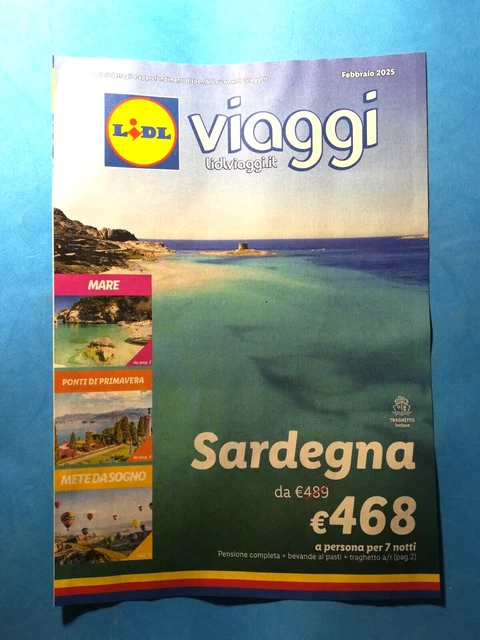 VOLANTINO LIDL VIAGGI Febbraio 2025 Da Collezione - (179) EUR 14,44 ...