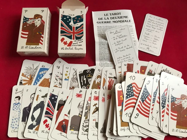 JEU DE CARTES playing cards TAROT DE LA 2e GUERRE MONDIALE WWII WW2 ...