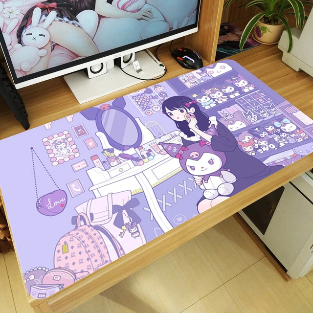 MY MELODY MOUSEPAD Hayami Kanade & Kuromi Keyboard Mice Mat Large Game ...