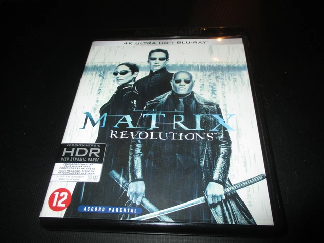 COFFRET BLU-RAY 4K + BLU-RAY NEUF "MATRIX 3 : REVOLUTIONS" Keanu REEVES ...