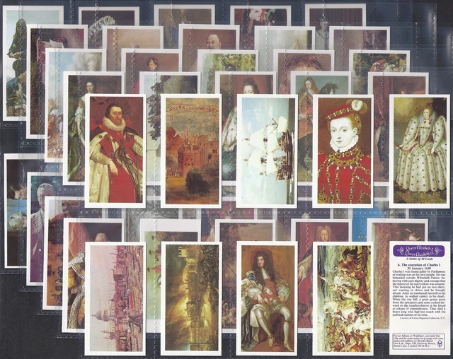 BROOKE BOND (TEA)-FULL Set- Queen Elizabeth I Queen Elizabeth Ii 1982 ...