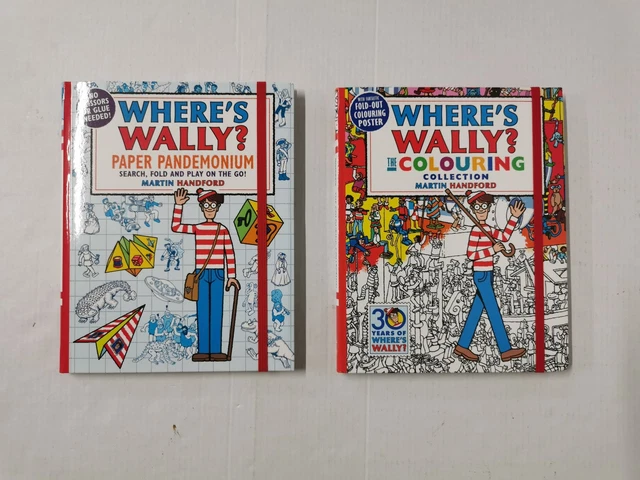 WHERE'S WALLY? BUNDLE - Paper Pandemonium & The Colouring Collection £ ...