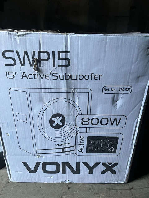 ACTIVE SUBWOOFER CLUB Sub Woofer Bass Bins|Vonyx SWP-15" 800w just one £100.00 - PicClick UK