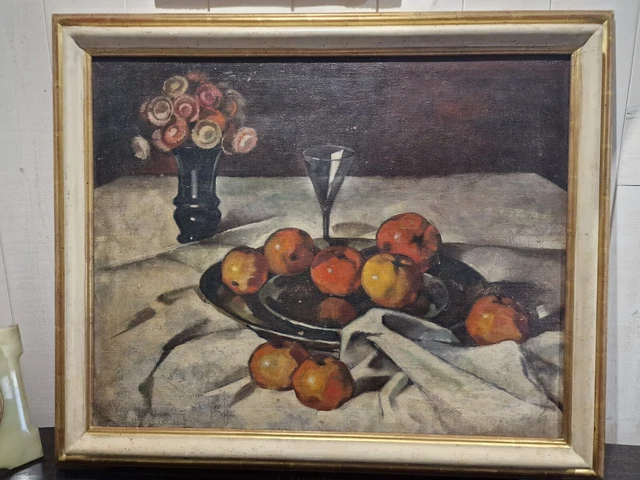 ANCIEN TABLEAU HUILE Sur Toile Nature Morte EUR 20,50 - PicClick FR