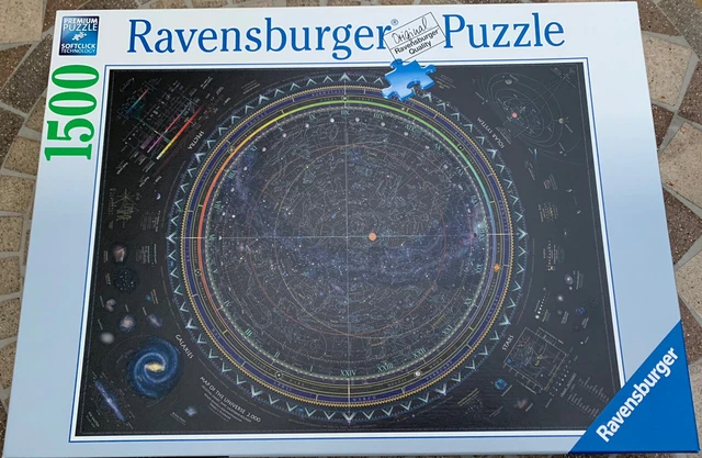 RAVENSBURGER MAP OF the Universe Jigsaw Puzzle 1500 Piece Solar System ...