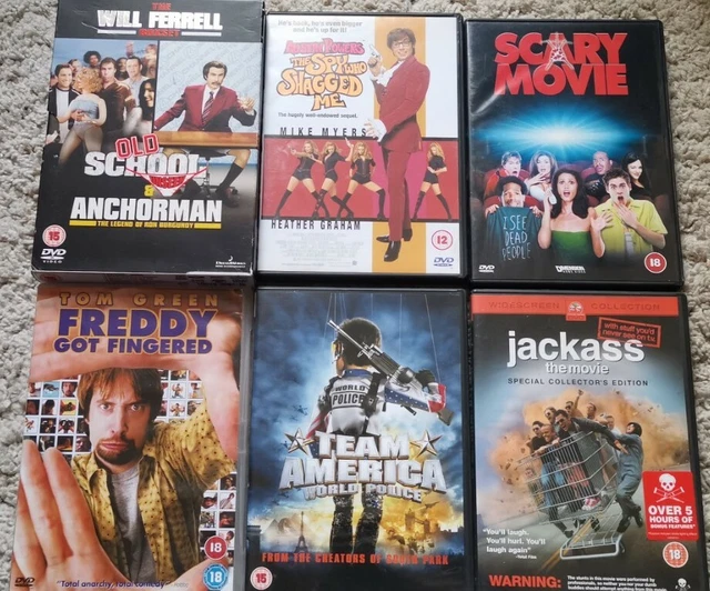 COMEDY DVD COLLECTION | Old School Anchorman Austin Powers Team America ...