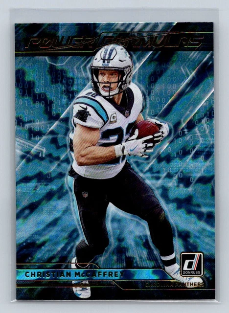 2021 DONRUSS #PF4 Christian McCaffrey Power Formulas Carolina Panthers ...
