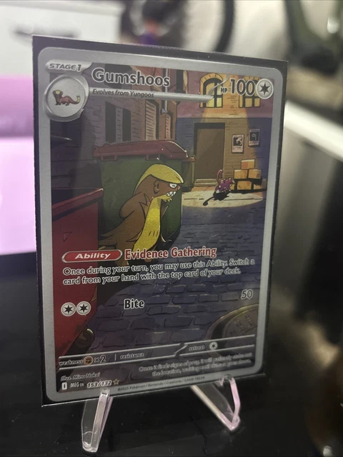 POKÉMON TCG MEGA Evolution Gumshoos 153/132 Illustration Rare Card ...