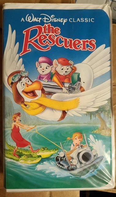 THE RESCUERS VHS Tape 1986 Walt Disney's Black Diamond Classic 70s RARE ...