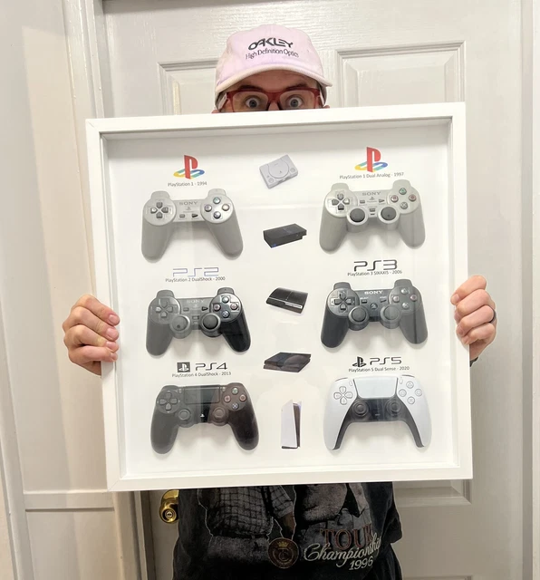 SONY PLAYSTATION EVOLUTION Controller Teardown in shadow box display. £520.67 - PicClick UK