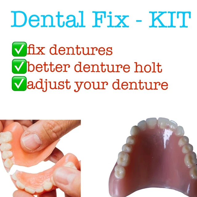 DIY FIXATION KIT Schaumodell, Bricoler, Dents, Prothèses Kit, Dentaire ...
