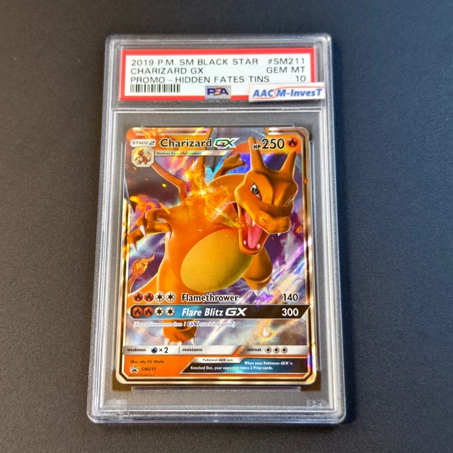 POKEMON CHARIZARD GX Promo Hidden Fates Tin 2019 ENG. PSA 10 EUR 189,99 ...