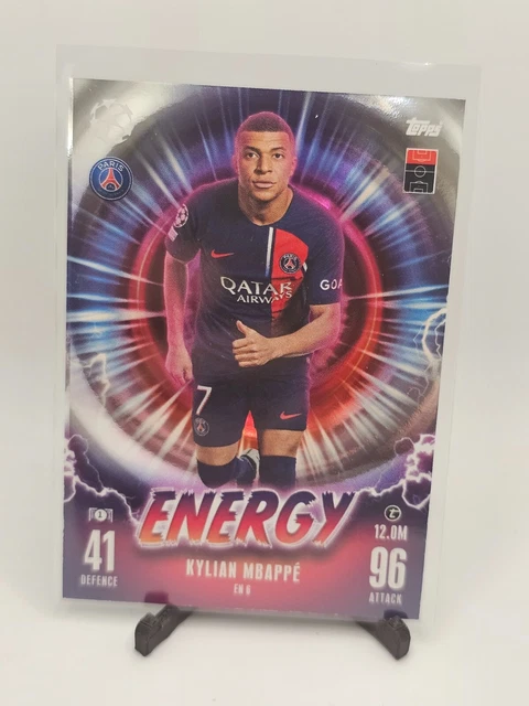 MATCH ATTAX 2023/24 Kylian Mbappe Energy Card No En6 £8.00 - PicClick UK