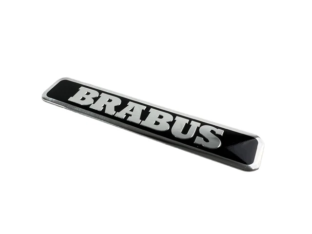OEM BRABUS EMBLÈME Logo Auto-Adhésif Metall-Tec Sticker Original Noir ...