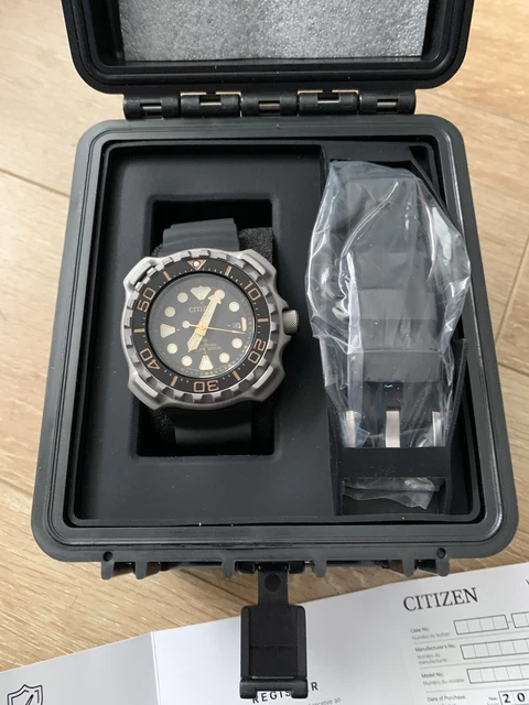 CITIZEN TITANIUM BN0220-16E Promaster Men's Eco-Drive Dive Watch With ...