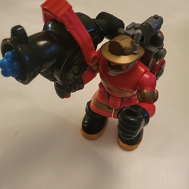 FISHER PRICE VINTAGE Rescue Heroes Fireman Action Figure Billy Blaze ...