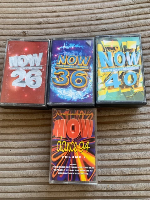 NOW THATS WHAT I Call Music 4 Tape Cassette's Volume 26-36-40 & Now ...
